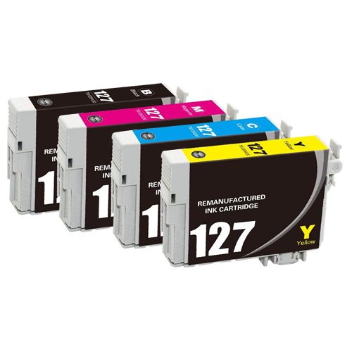 v4ink Epson T127 Remanufactured Extra High-Yield Ink Cartridge 4 Pack