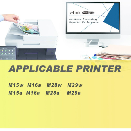 v4ink HP 48A CF248A Compatible Black Toner Cartridge 4 Packs