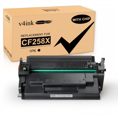 HP 58X CF258X Remanufactured Black Toner Cartridge - 1 Pack (With Chip)