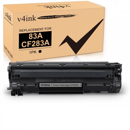 v4ink Compatible HP 83A CF283A Black Toner Cartridge - 1 Pack