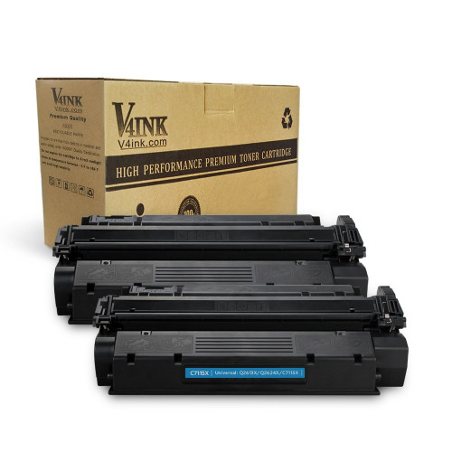 2 Pack HP 15X C7115X Compatible Black Toner Cartridge