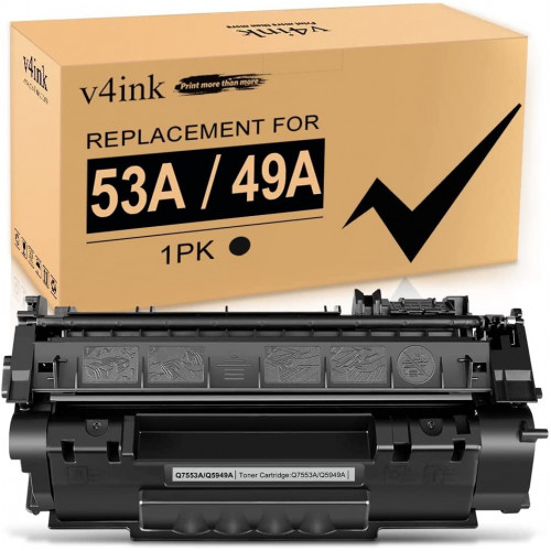 v4ink Q5949A | Compatible Hp 49A Black Toner Cartridge 1 Pack