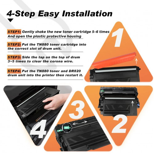 Brother TN880 Compatible Black Toner Cartridge