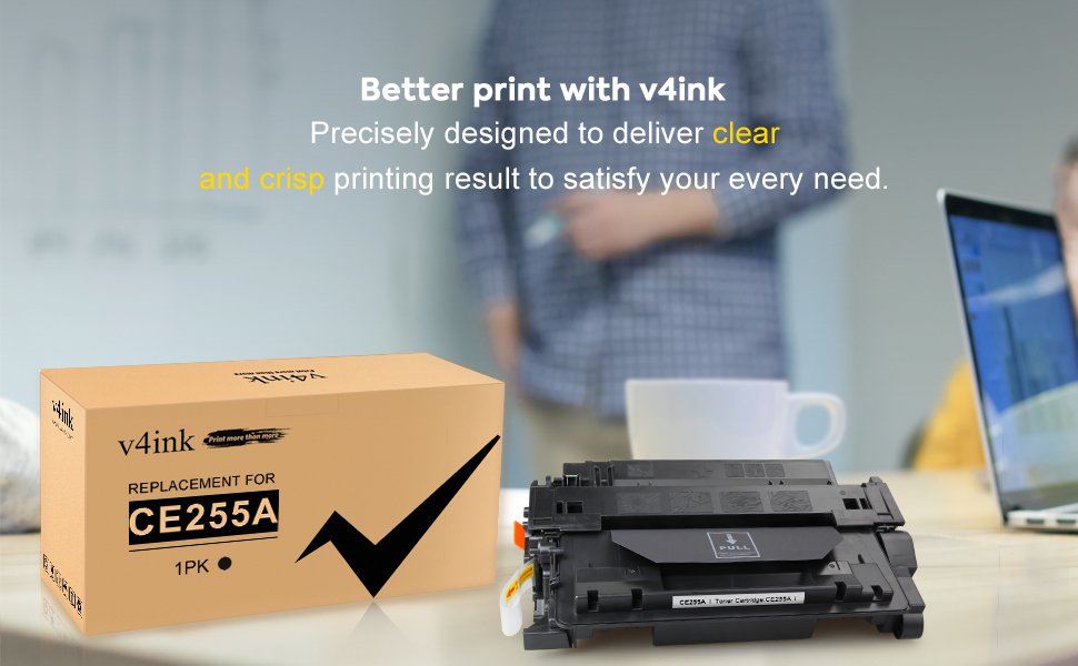 v4ink HP 55A CE255A Compatible Toner Cartridge