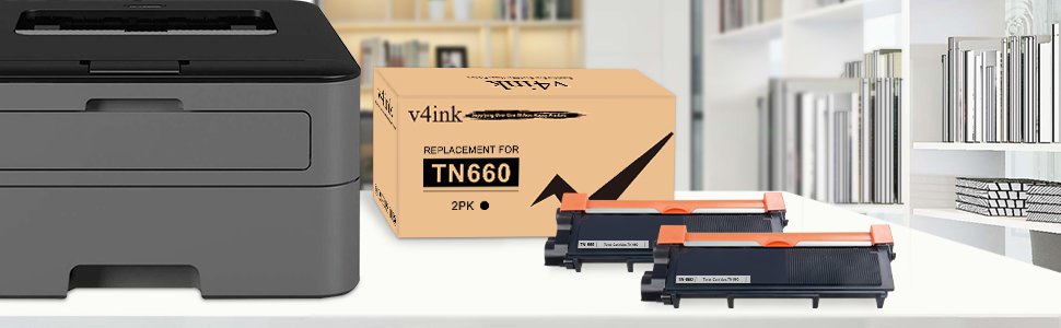 2 Pack Compatible Brother TN 630 TN 660 Black Toner Cartridge